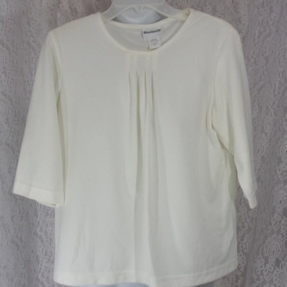 BonWorth | Tops | Off White Top Blouse By Bonworth Size Marked A Sp ...